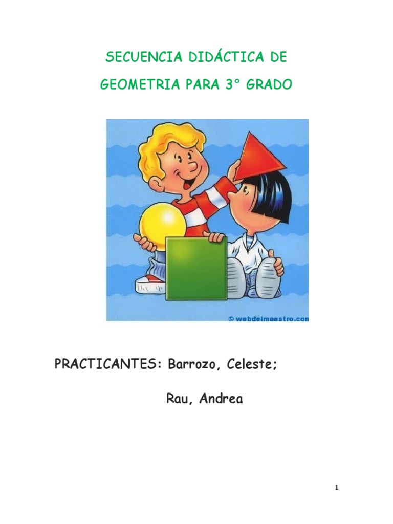 Secuencia de Geometria 3º Grado | PDF | Rectángulo | Geometría