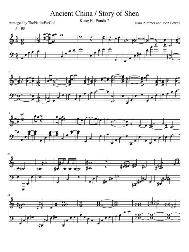 Ancient China Story of Shen Kung Fu Panda 2 | PDF