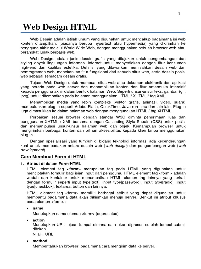 Latihan HTML Lanjut | PDF