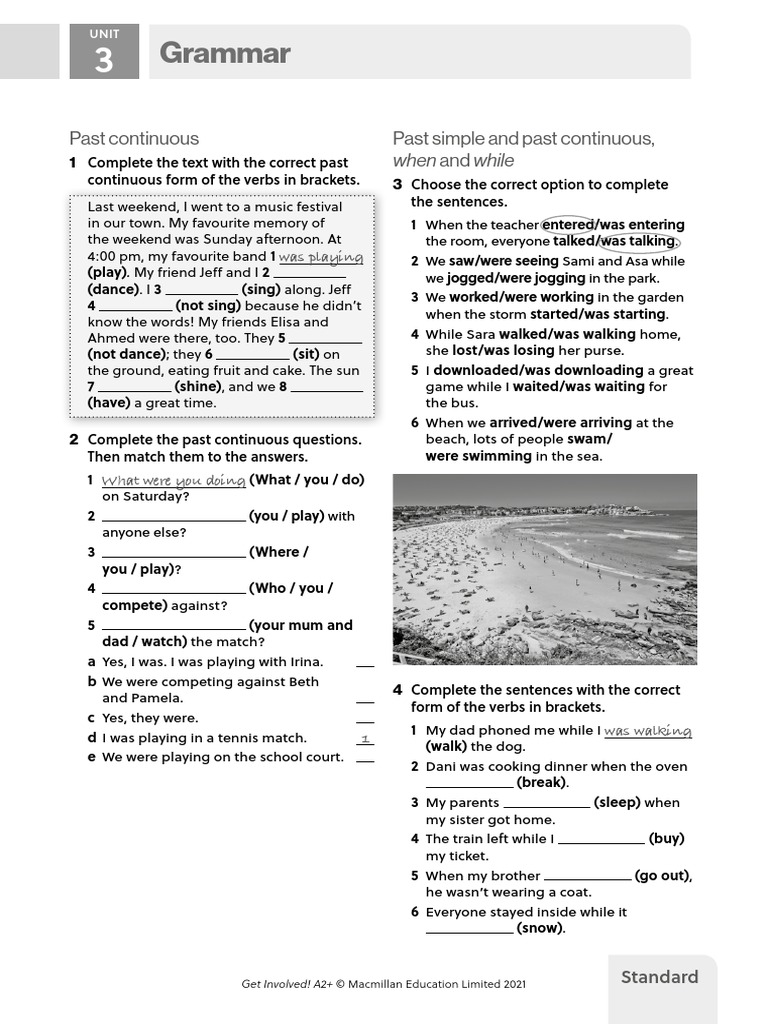 GI A2PLUS U3 Grammar Standard | PDF | Grammar | Linguistics