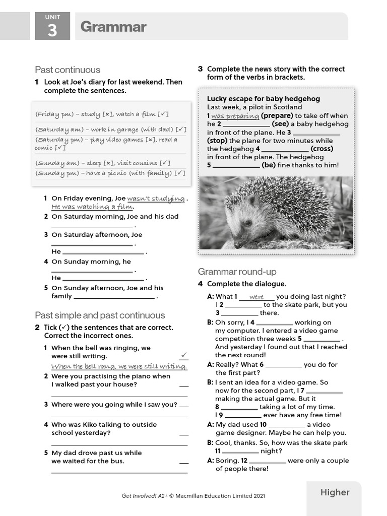 GI A2PLUS U3 Grammar Higher | PDF