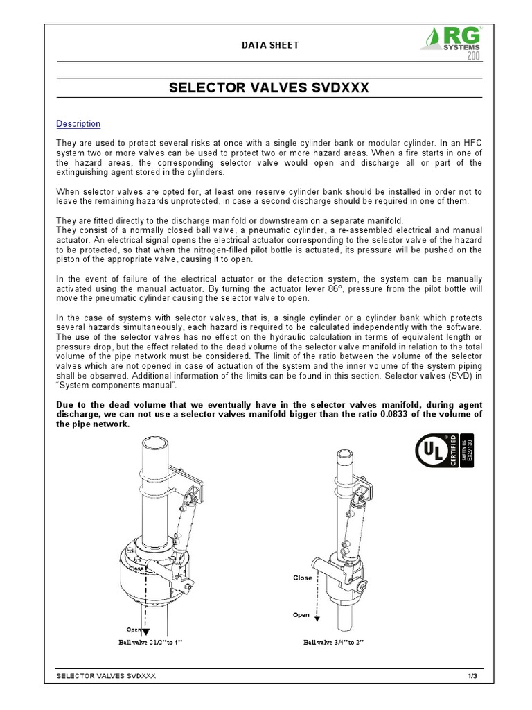 Selector Valves (SVDXXX) - Rv00 | PDF | Technology & Engineering