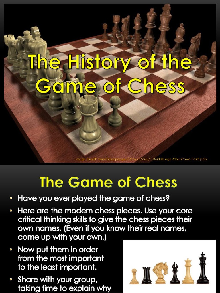The History of The Game of Chess PPT Download | PDF