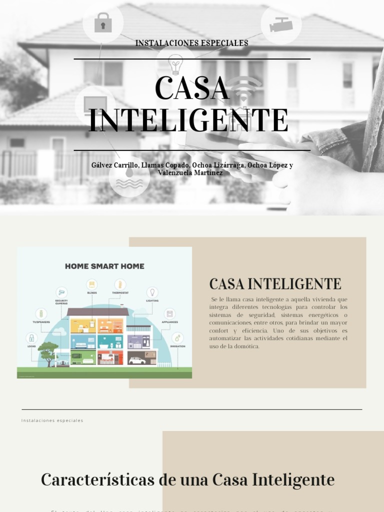 Características y Beneficios de Casas Inteligentes | PDF ...