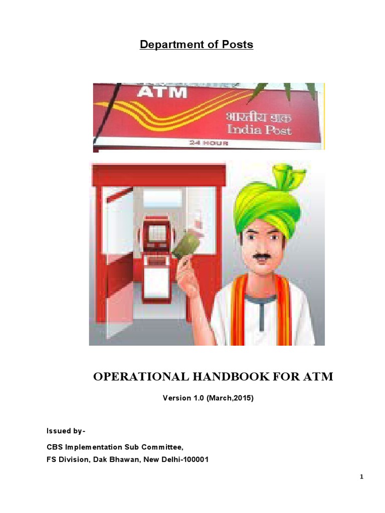 Operational Hand Book On ATM Version 1.1 | PDF | Automated Teller ...