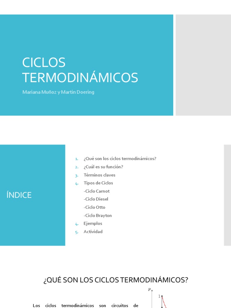 Ciclos Termodinamicos | PDF | Termodinámica | Tecnología energética