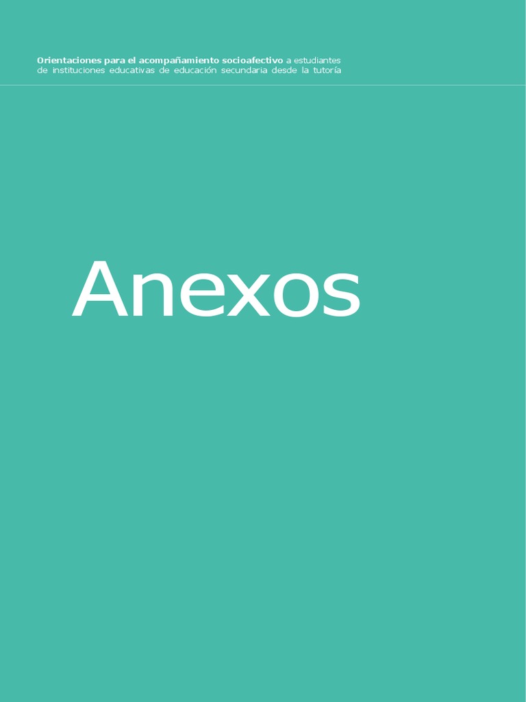 GUIA DE ORIENTACIONES TOE ABRIL 2022 - Anexos | PDF