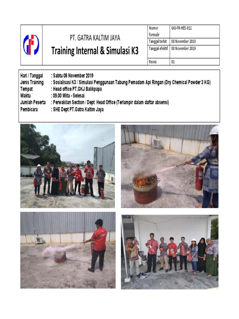 Sosialiasasi Keadaan Tanggap Darurat - Simulasi Muster Point | PDF