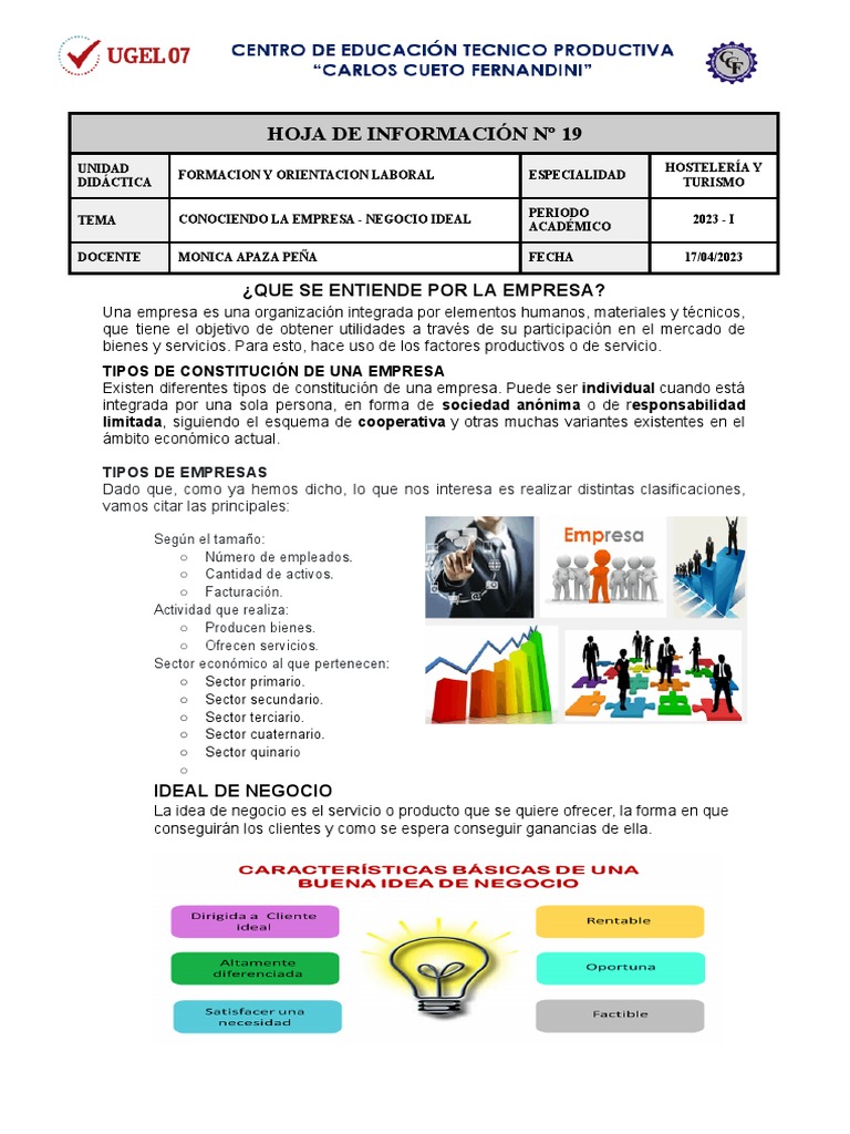 Hoja de Información Nº5 | PDF