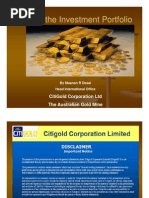 Gold Investment | PDF | Gold As An Investment | Exchange Traded Fund