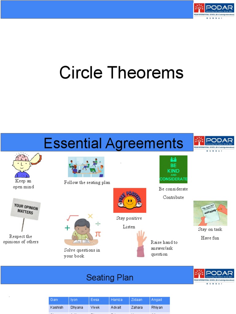 Circle Theorem Pdf Circle Triangle