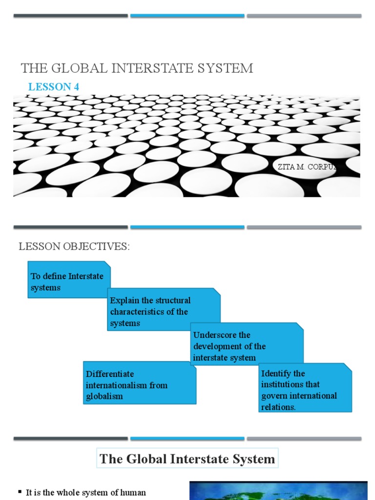 L4 - The Global Interstate System | PDF L4 - The Global Interstate System | PDF