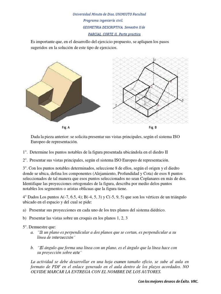 Parcial Corte II Geom | PDF