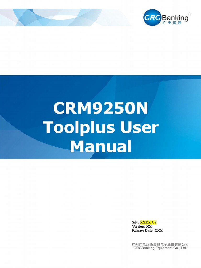 CRM9250N Toolplus-Cassette-Config User Manual V1.1 | PDF