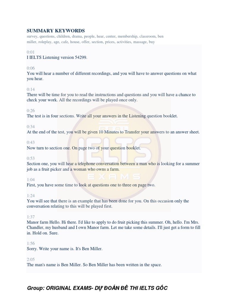 Summary Keywords | PDF | Learning | Experience