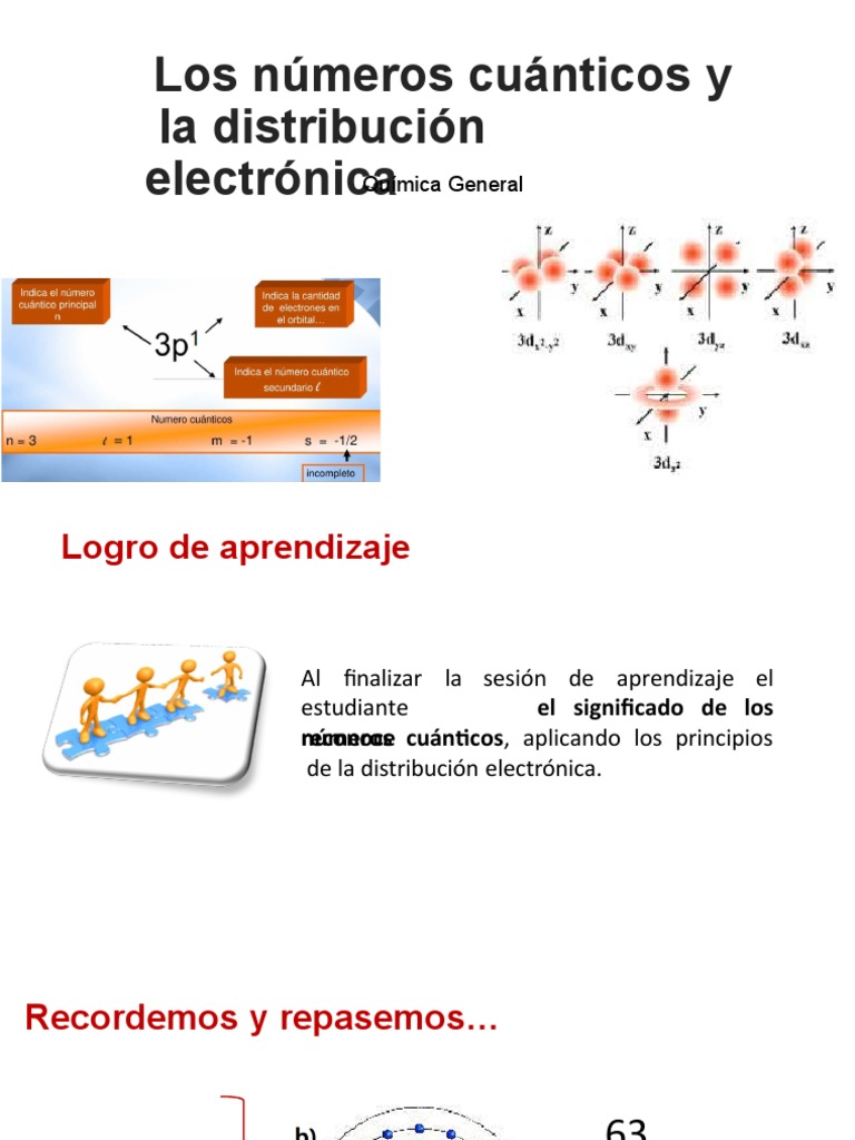 Numeros Cuanticos y Distribución Electrónica-SESION 04 Completo | PDF ...