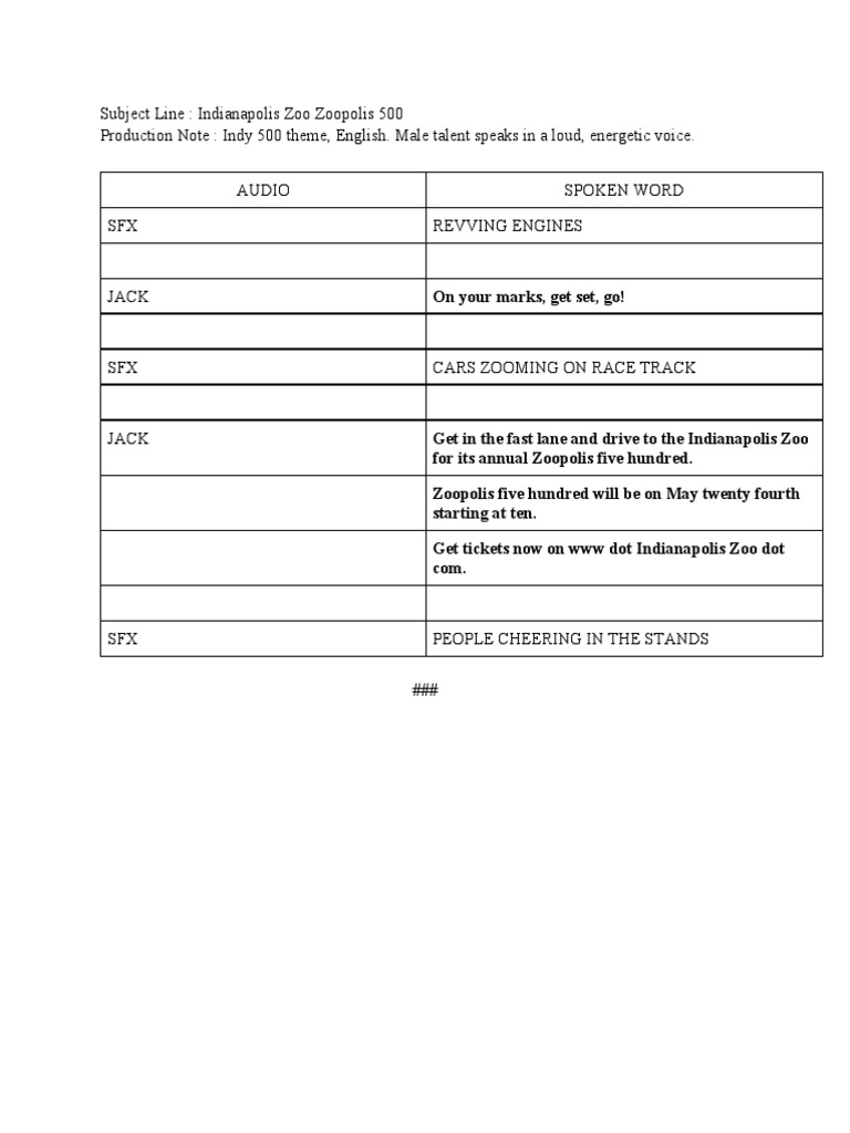 Family Fun at Zoopolis 500 | PDF