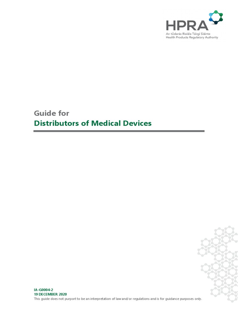 Medical Device Distribution Guide | PDF | Self-Improvement | Technology ...