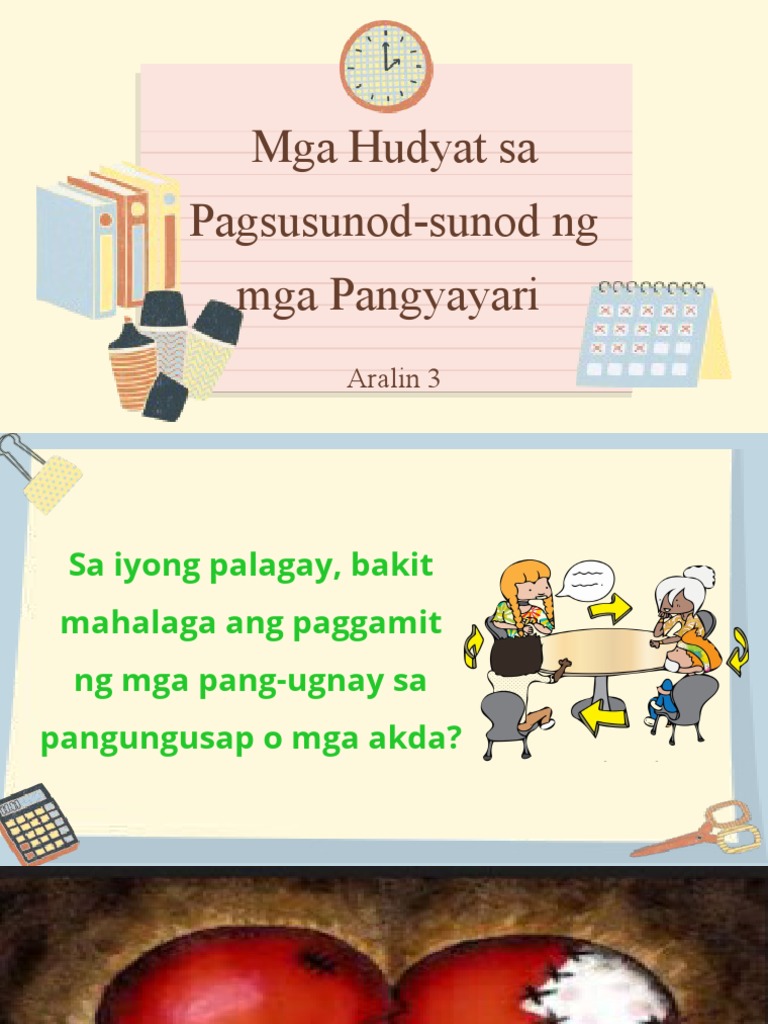 Hudyat Sa Pagsusunod-Sunod NG Pangyayari | PDF