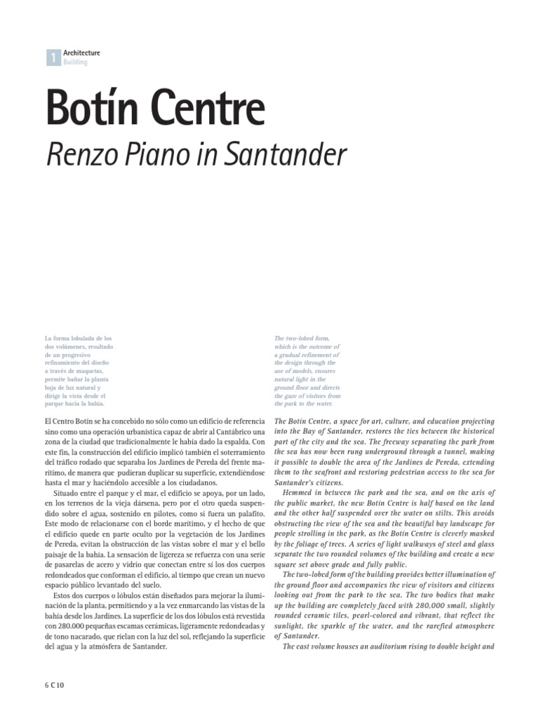 Le Botin Centre | PDF | Naturaleza | Construyendo tecnología