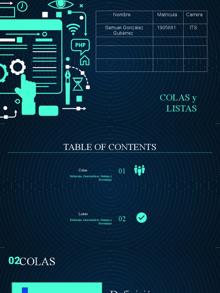 Colas y Listas: Definición y Ejemplos | PDF | Cola (tipo de datos ...