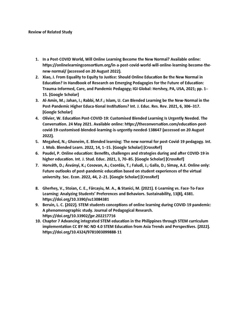 RRS - Review of Related Study | PDF