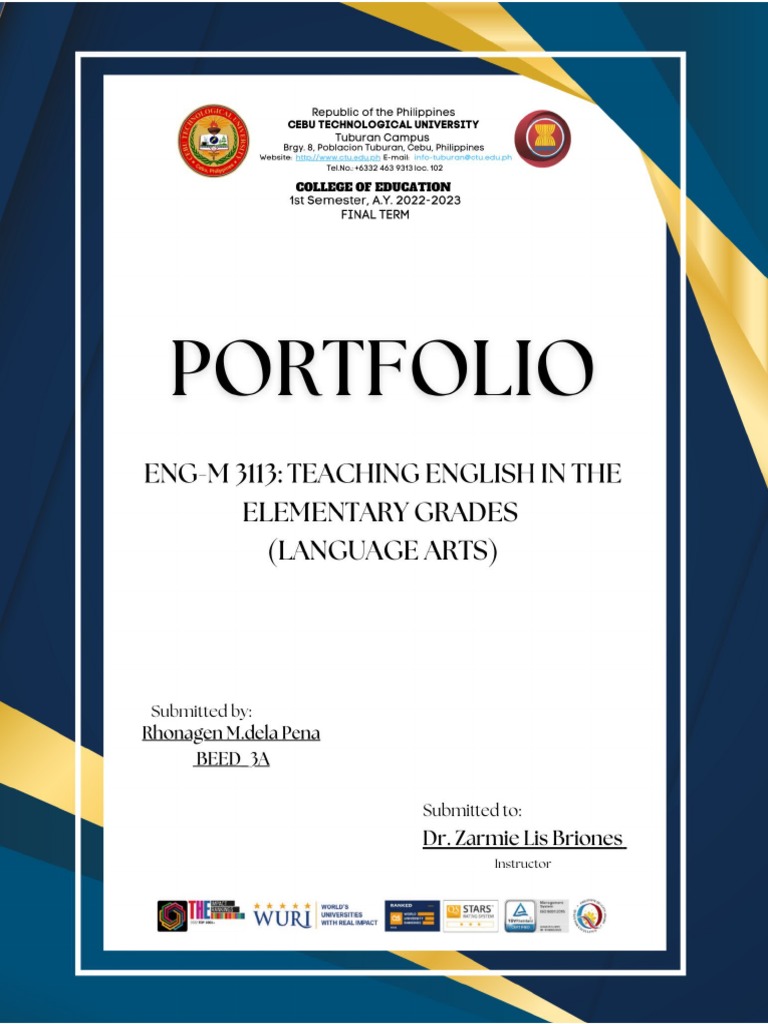 PORTFOLIO | PDF | Lesson Plan | Learning