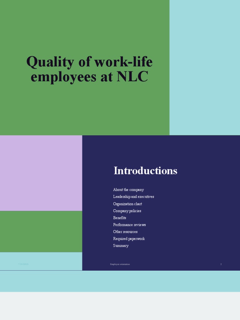 Quality of Work-Life Employees at NLC | PDF | Employment | Leadership