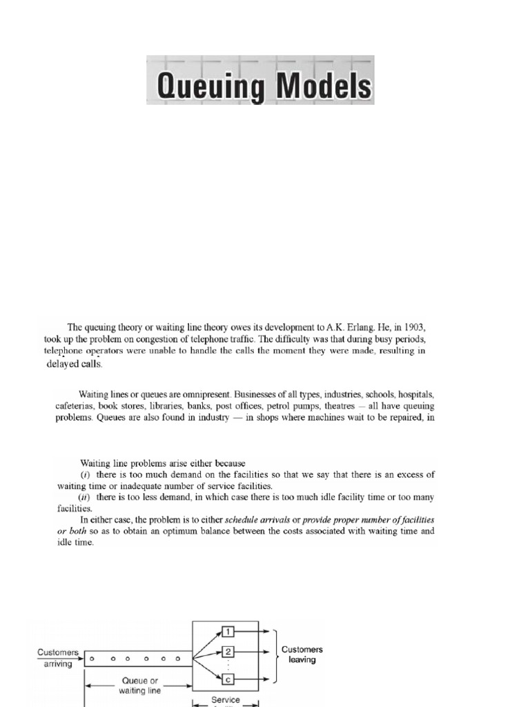 Queuing Models - 20.04.2023 | PDF