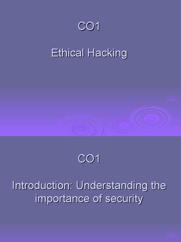 01 - CO1-Module 1 | PDF | Security Hacker | Vulnerability (Computing)