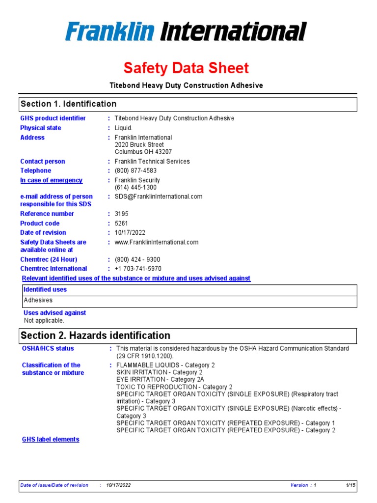 5261 01qc0nmo0020 | PDF | Occupational Safety And Health | Safety