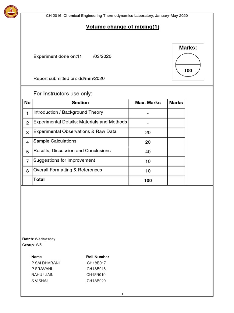 Vmix 1 | PDF | Mole (Unit) | Density