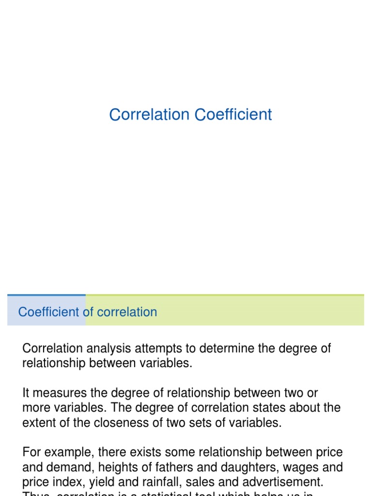 Correlation 1 | PDF