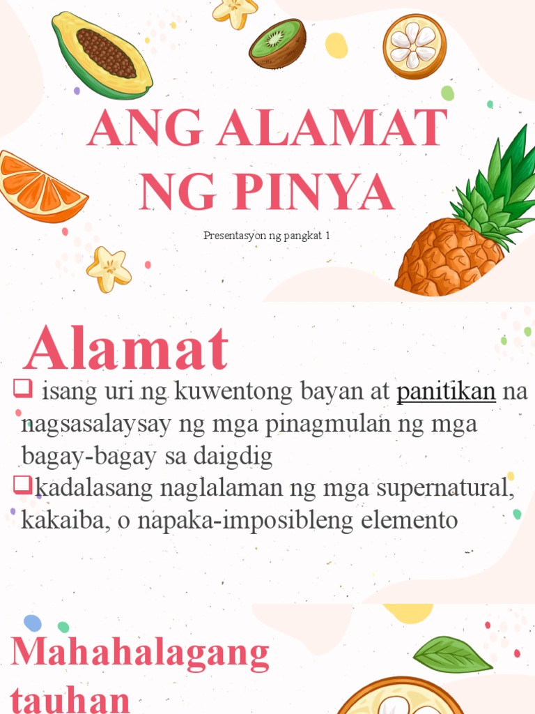Ang Alamat NG Pinya | PDF