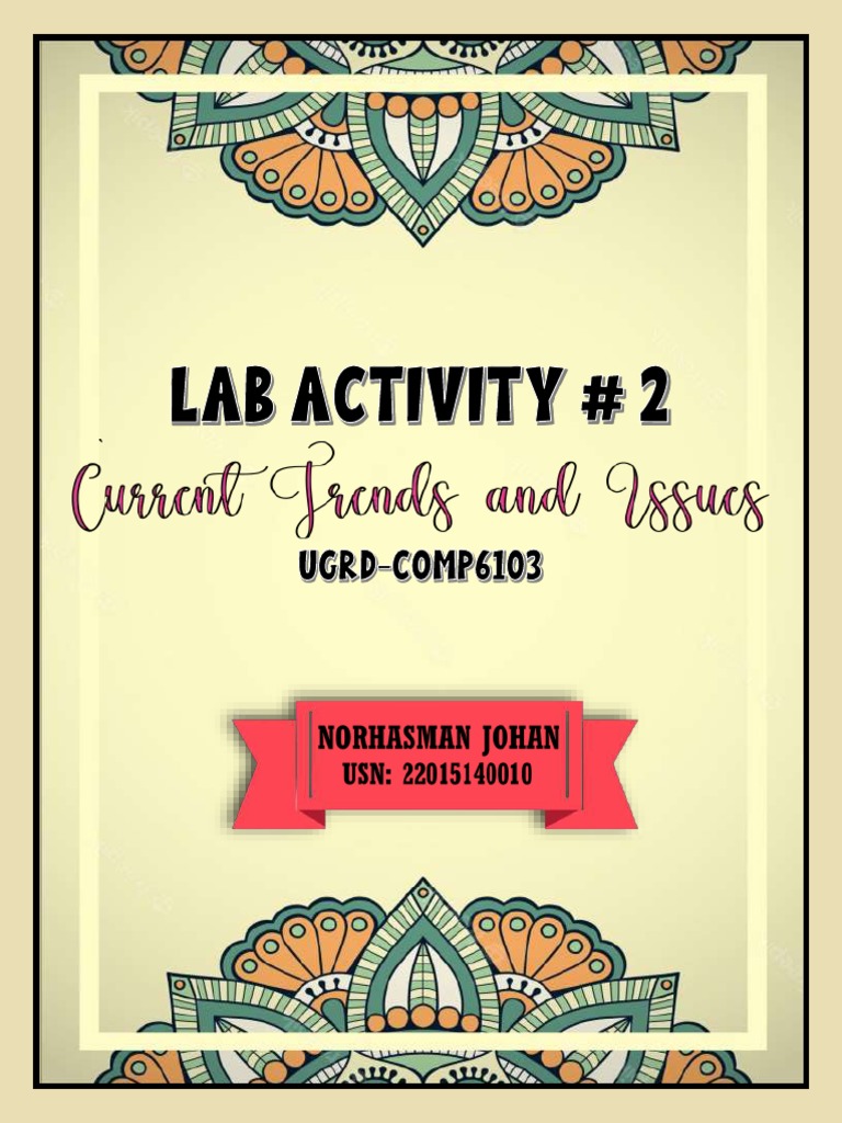 Current Trends and Issues - Lab Activity #2 | PDF | Internet Of Things | Computing