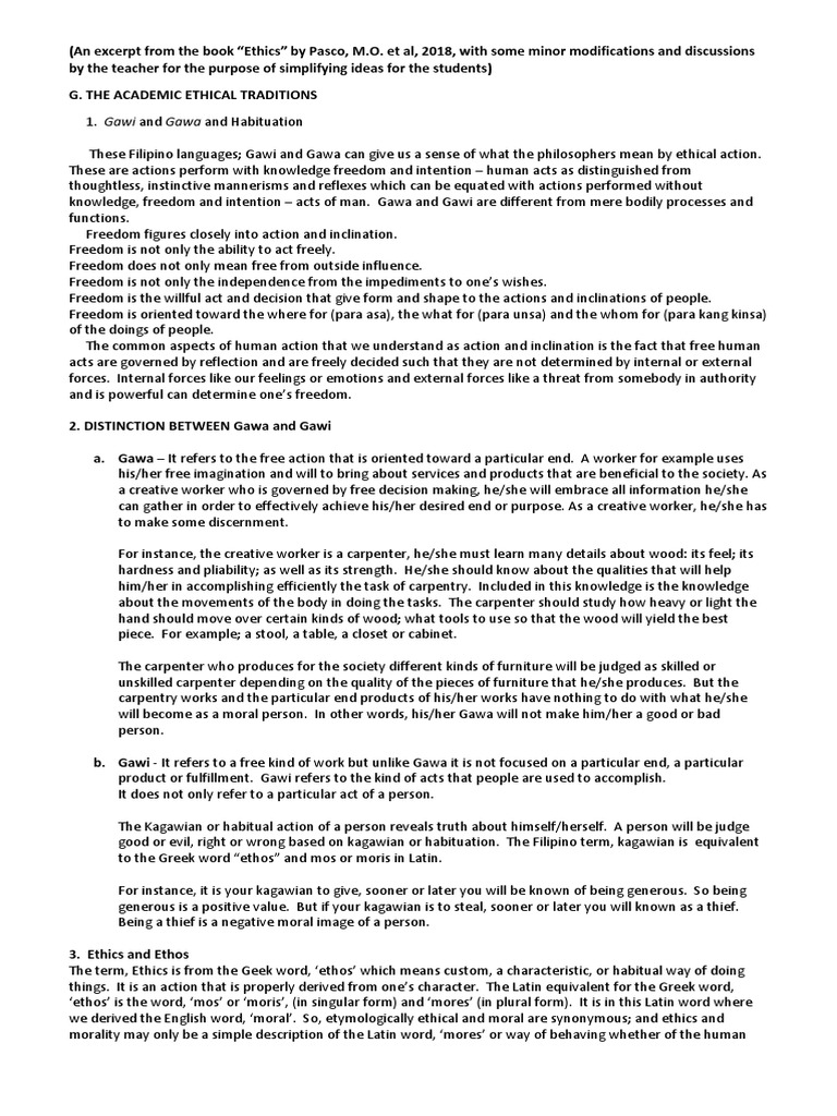 Ethics Unit 2 Pdf Virtue Reason