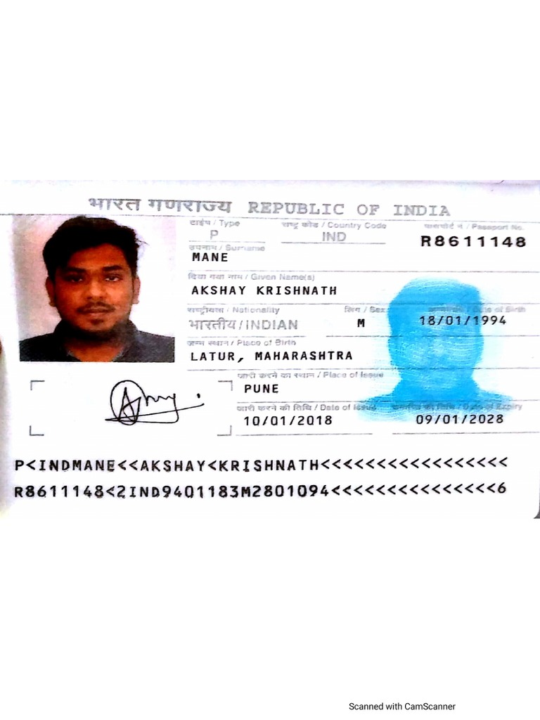 Passport Akshay Mane | PDF
