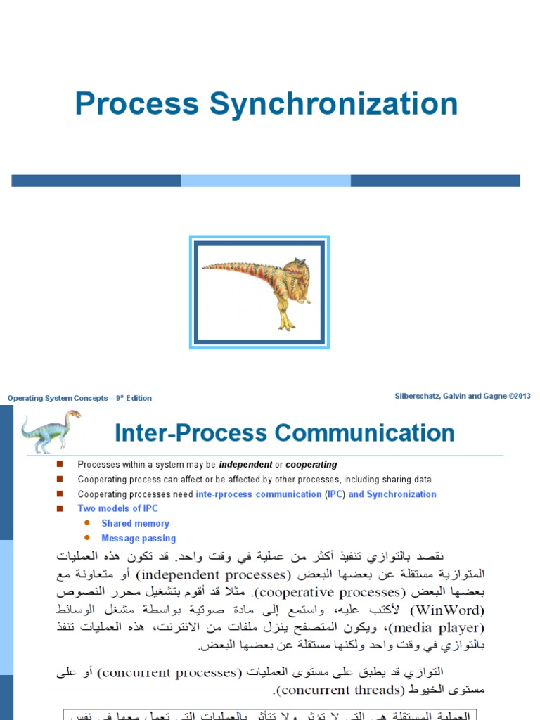 Process Synchronization: Silberschatz, Galvin and Gagne ©2013 Operating System Concepts - 9 ...
