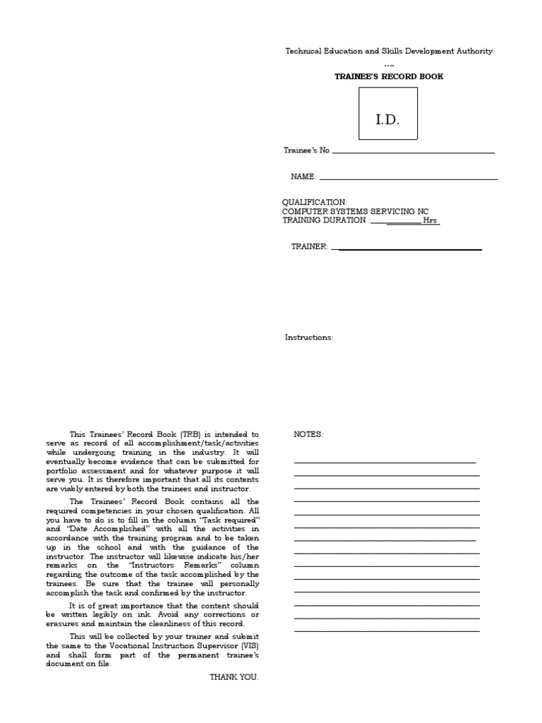 Trainee's Record Book-Css-Nnc | PDF | Information Technology Management | Software Development
