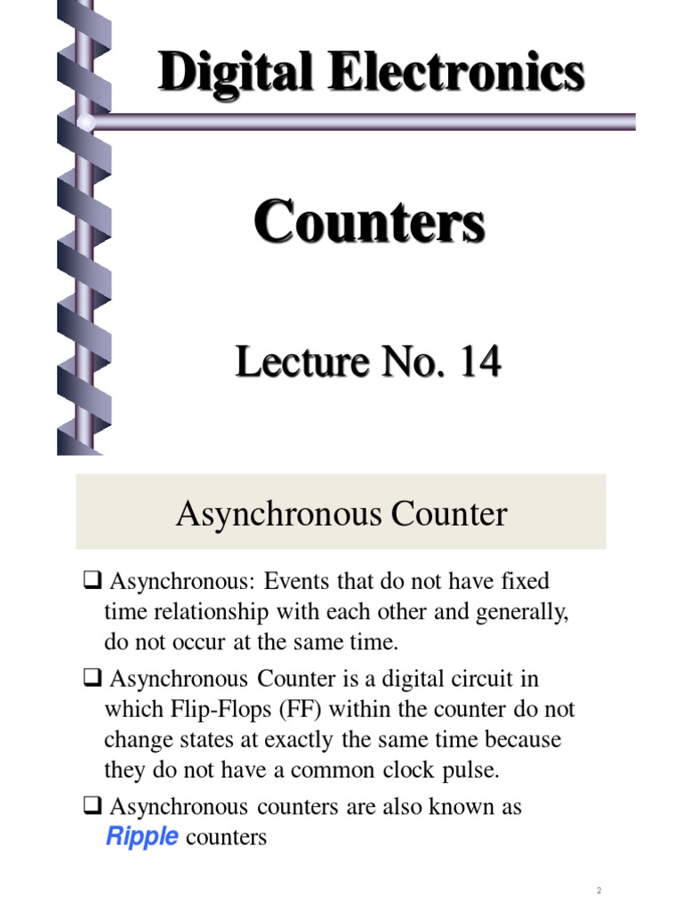 Lec. 14 Counters | PDF