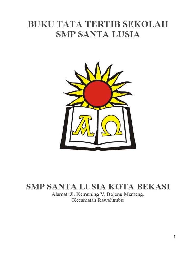 Buku Tata Tertib Sekolah SMP Santa Lusia | PDF