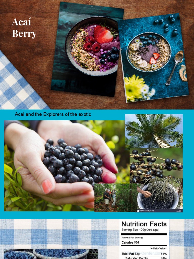 Acai Presentation | PDF | Food And Drink | Nutrition