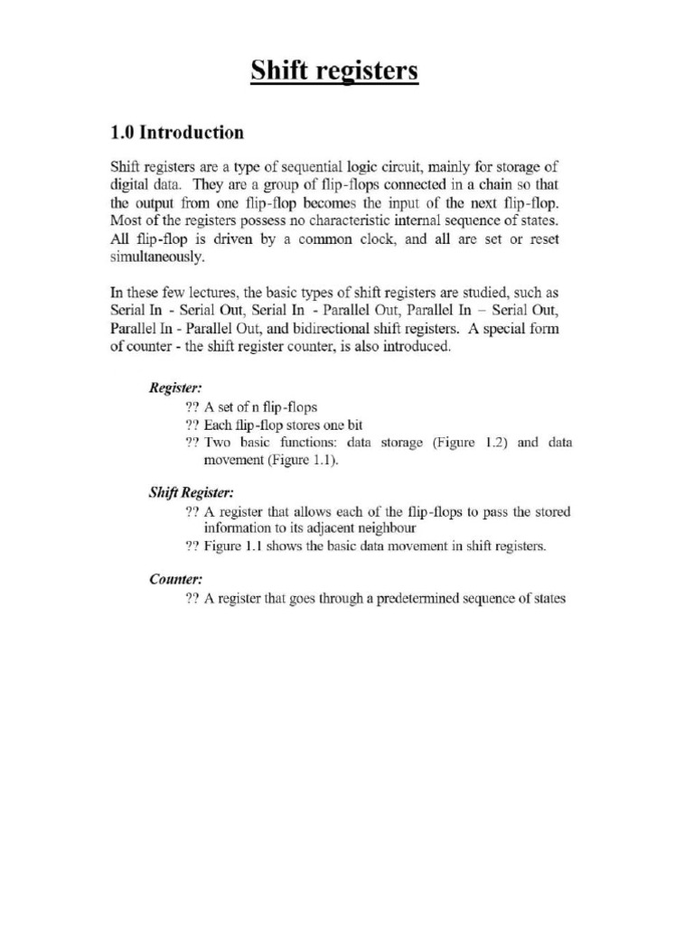 SHift Registers | PDF