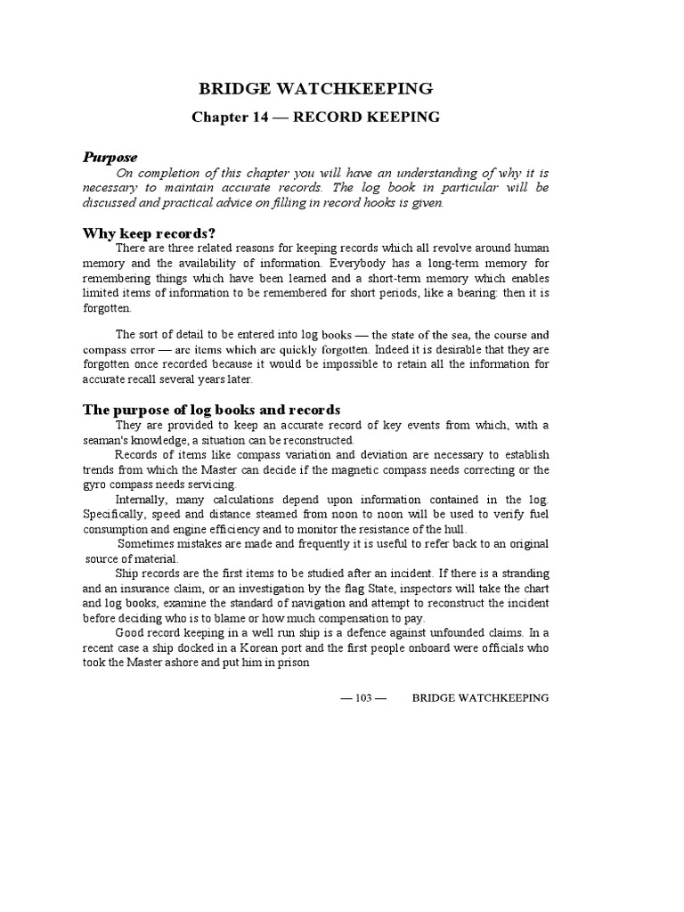 What Is Bridge Watchkeeping