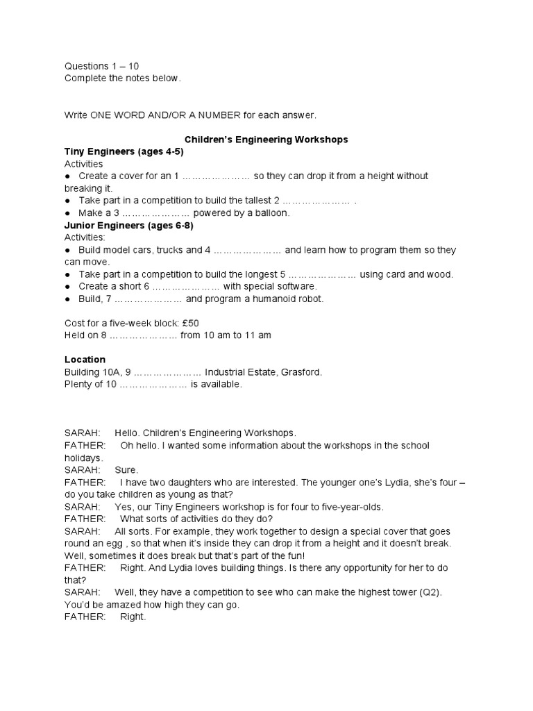 12 - 06 - 2022 - IELTS Listening | PDF 12 - 06 - 2022 - IELTS Listening | PDF