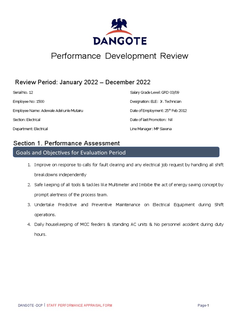 1500-Adewale Adekunle Mutairu Annual | PDF | Performance Appraisal | Economies