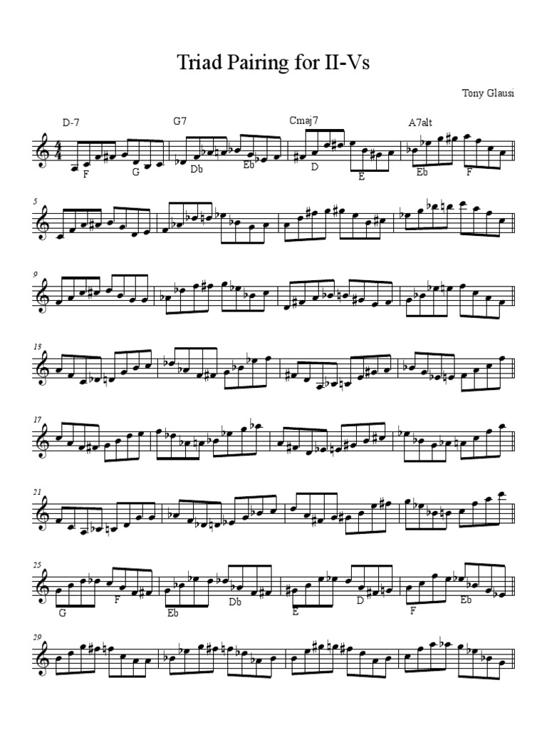 Triad Pairing Patterns | PDF