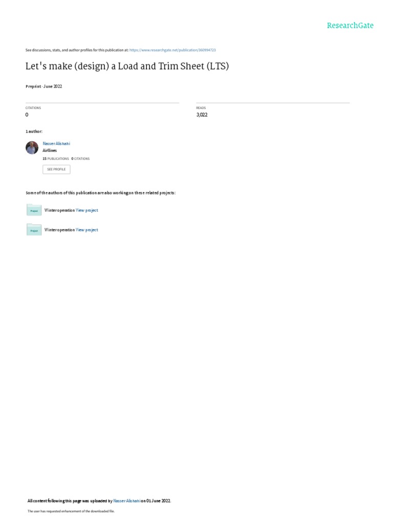 Lets Make LTS Form 2023 | PDF | Aircraft | Payload