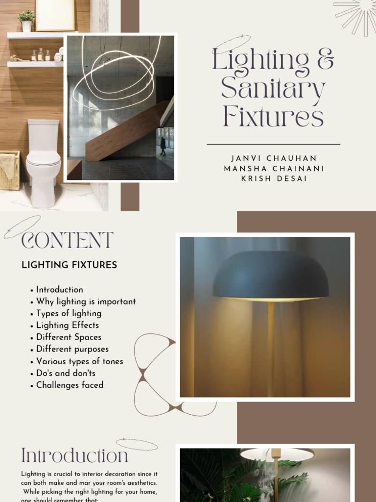 Lighting & Sanitary Fixtures: An In-Depth Look at Lighting Types ...