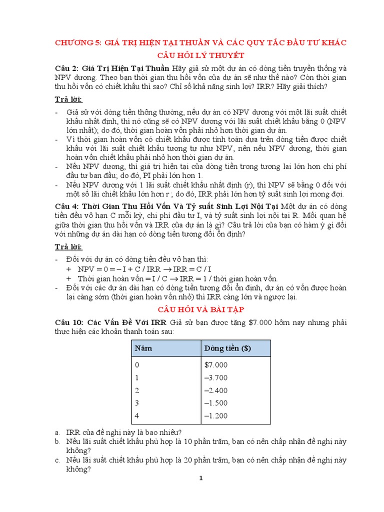 BTC5-Tài chính doanh nghiệp | PDF